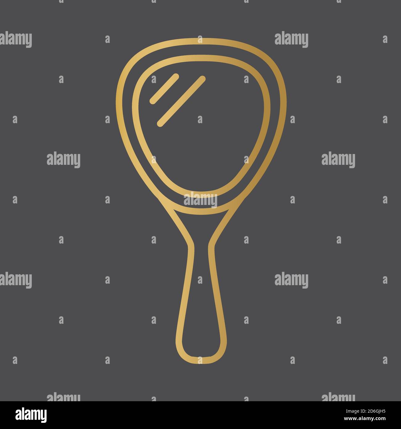 Gold hand mirror Stock Vector Images - Alamy