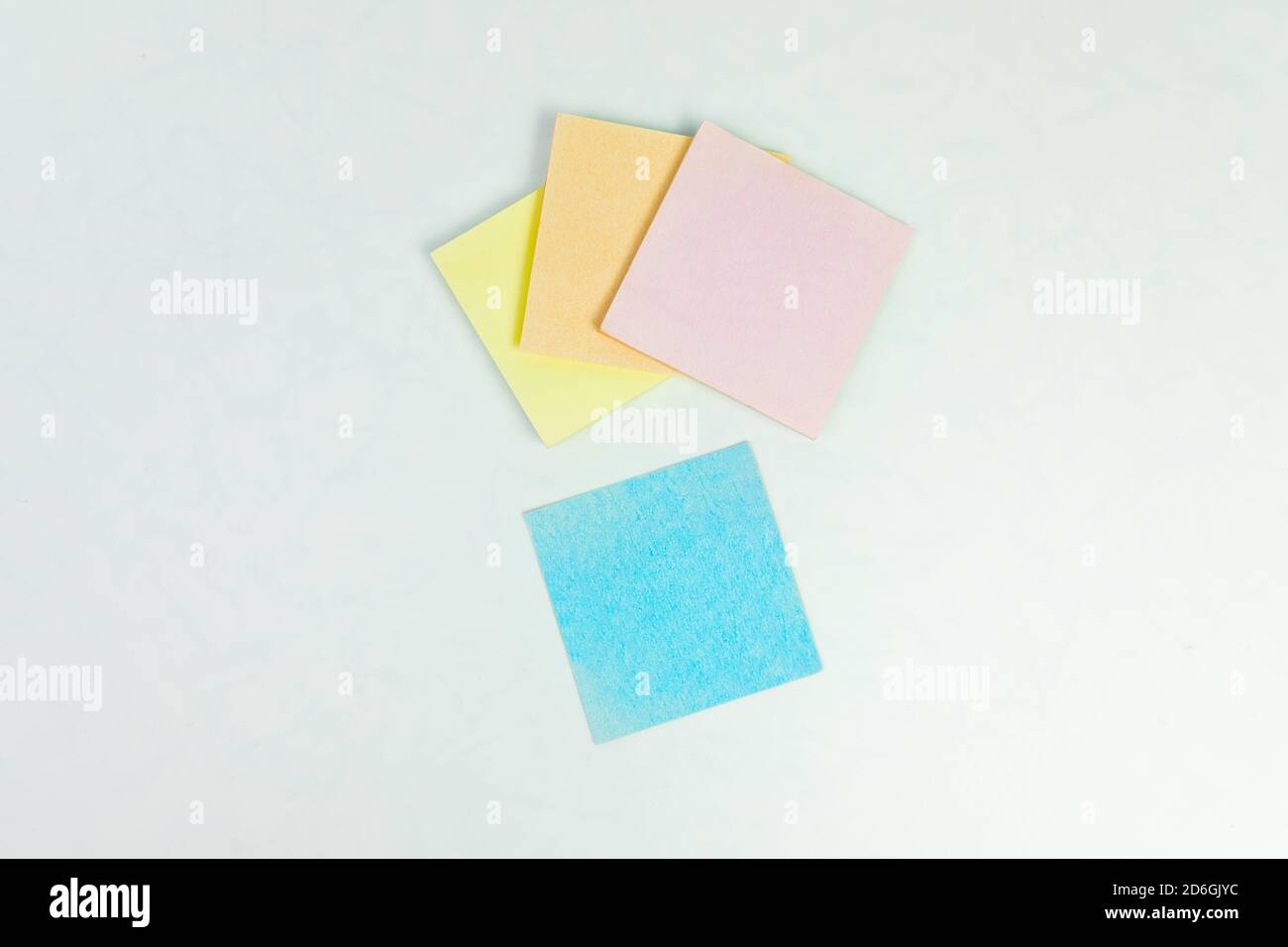 Colorful sticky notes isolated white Stock Photo - Alamy