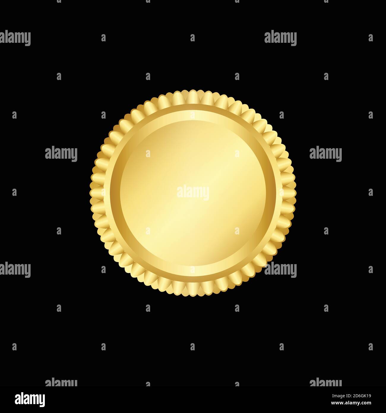vector round golden badge isolated, seal stamp gold luxury elegant ...