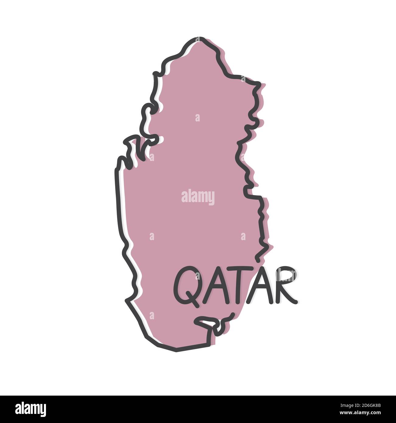Qatar Map High Resolution Stock Photography and Images - Alamy