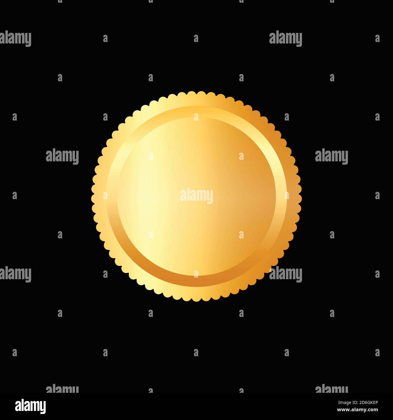 vector round golden badge isolated, seal stamp gold luxury elegant ...