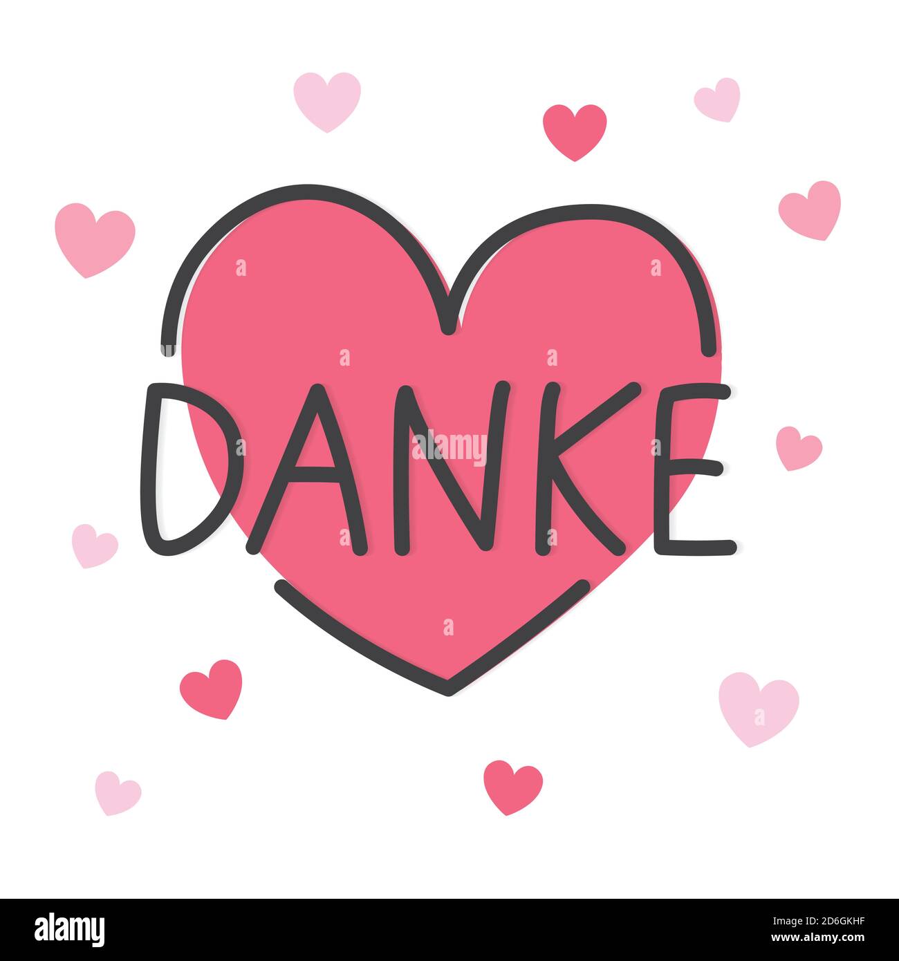 thank you in german concept- vector illustration Stock Vector Image ...