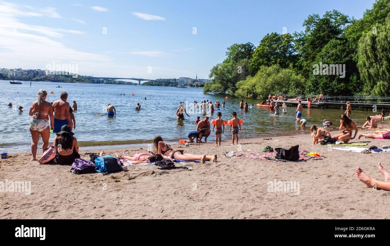 Smedsuddsbadet beach stockholm hi-res stock photography and images - Alamy
