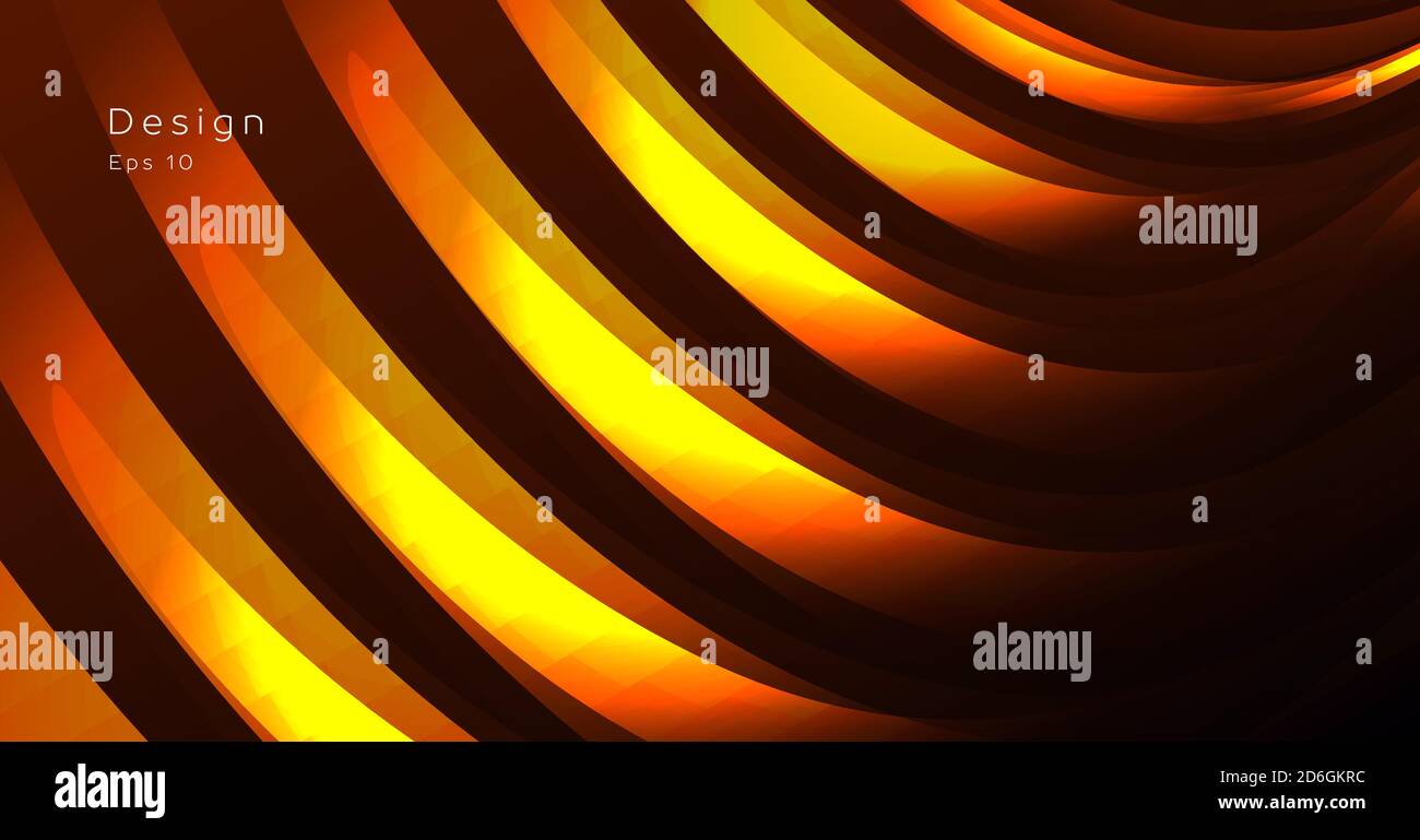 Abstract golden wavy design Stock Vector Images - Alamy