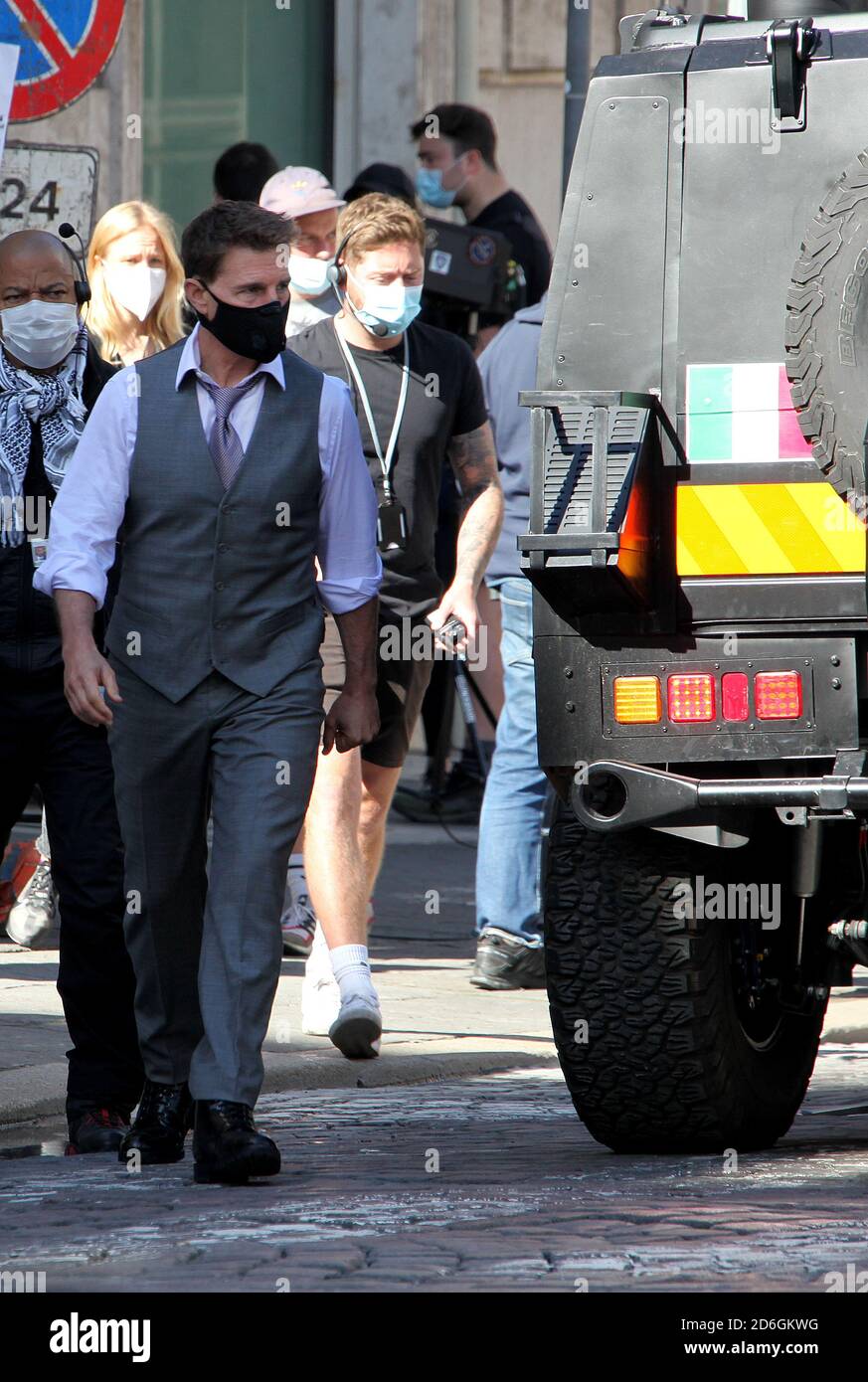 Rome, Italy. 17th Oct, 2020. Rome, Filming of Tom Cruise's new film ...