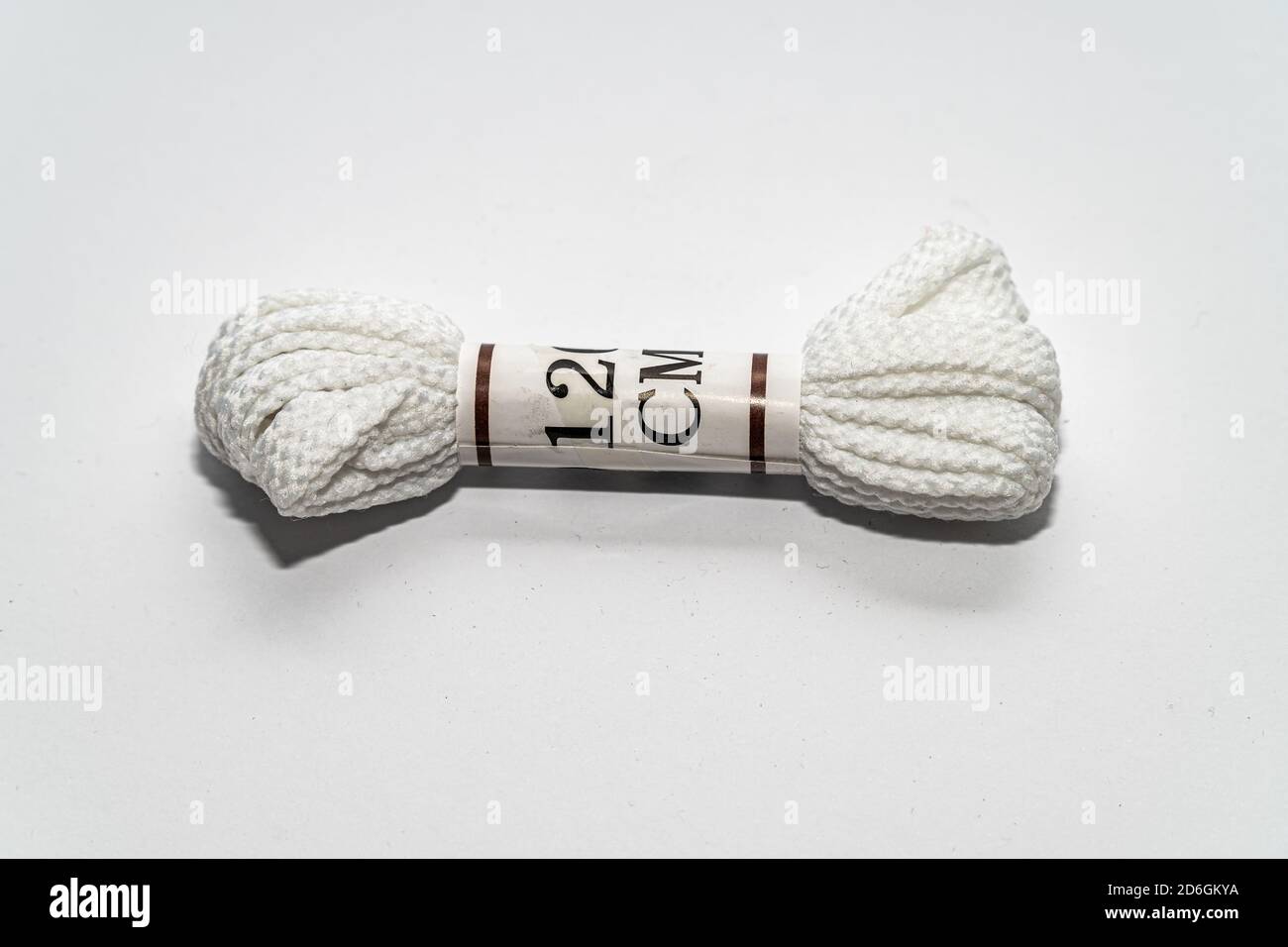 White cord rope isolated on a white background Stock Photo - Alamy