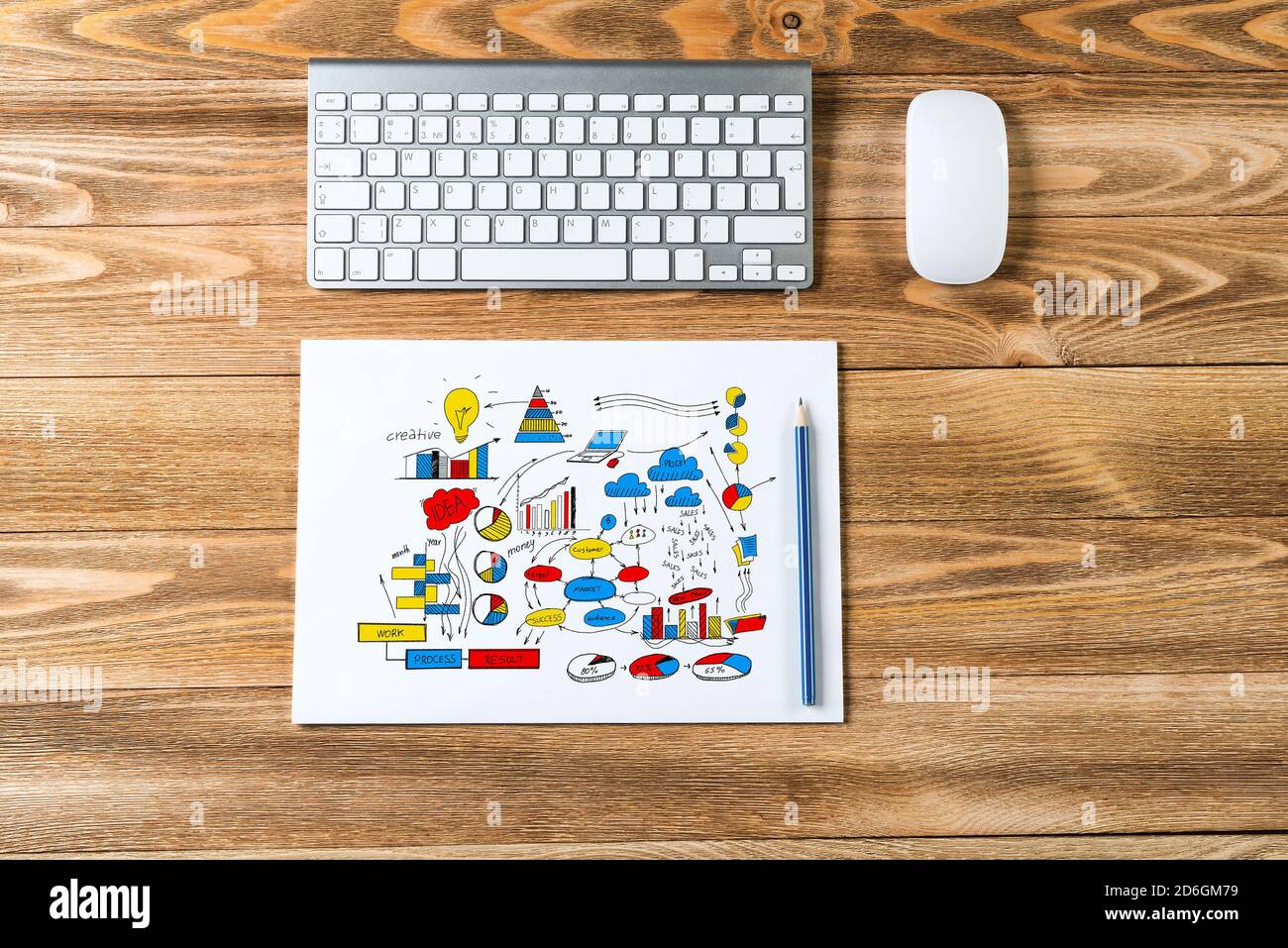 Business workplace with stuff Stock Photo - Alamy