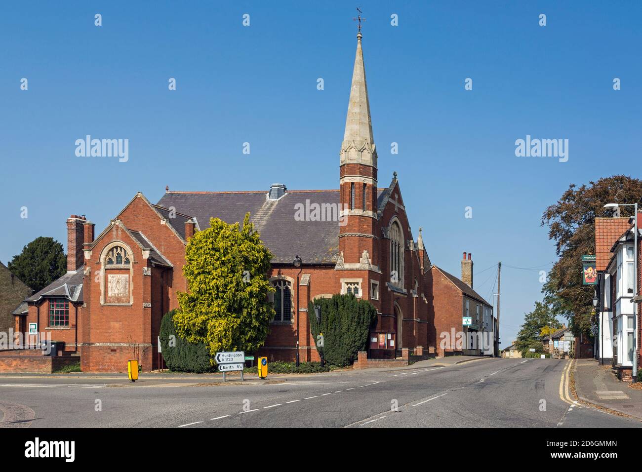 View of the centre of the village of Haddenham, Cambridgeshire, England ...