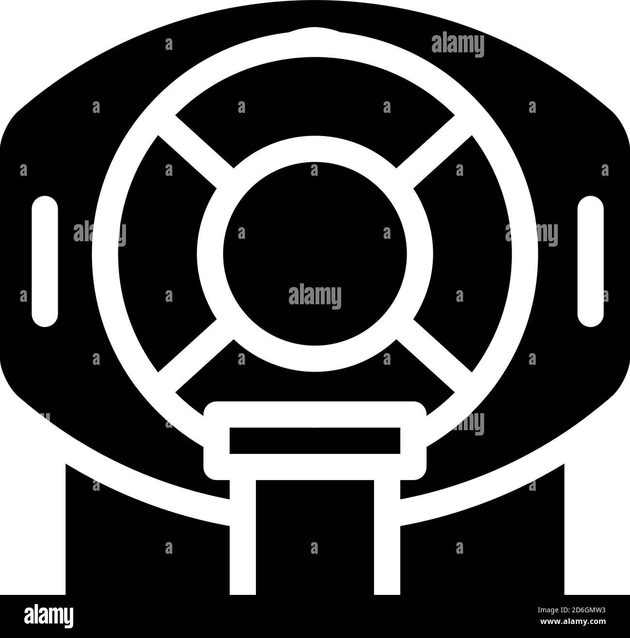 mri equipment glyph icon vector black illustration Stock Vector Image ...