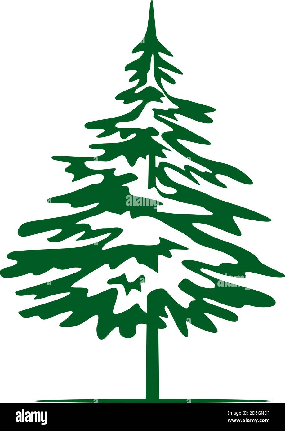 Christmas tree drawing one Cut Out Stock Images & Pictures - Alamy