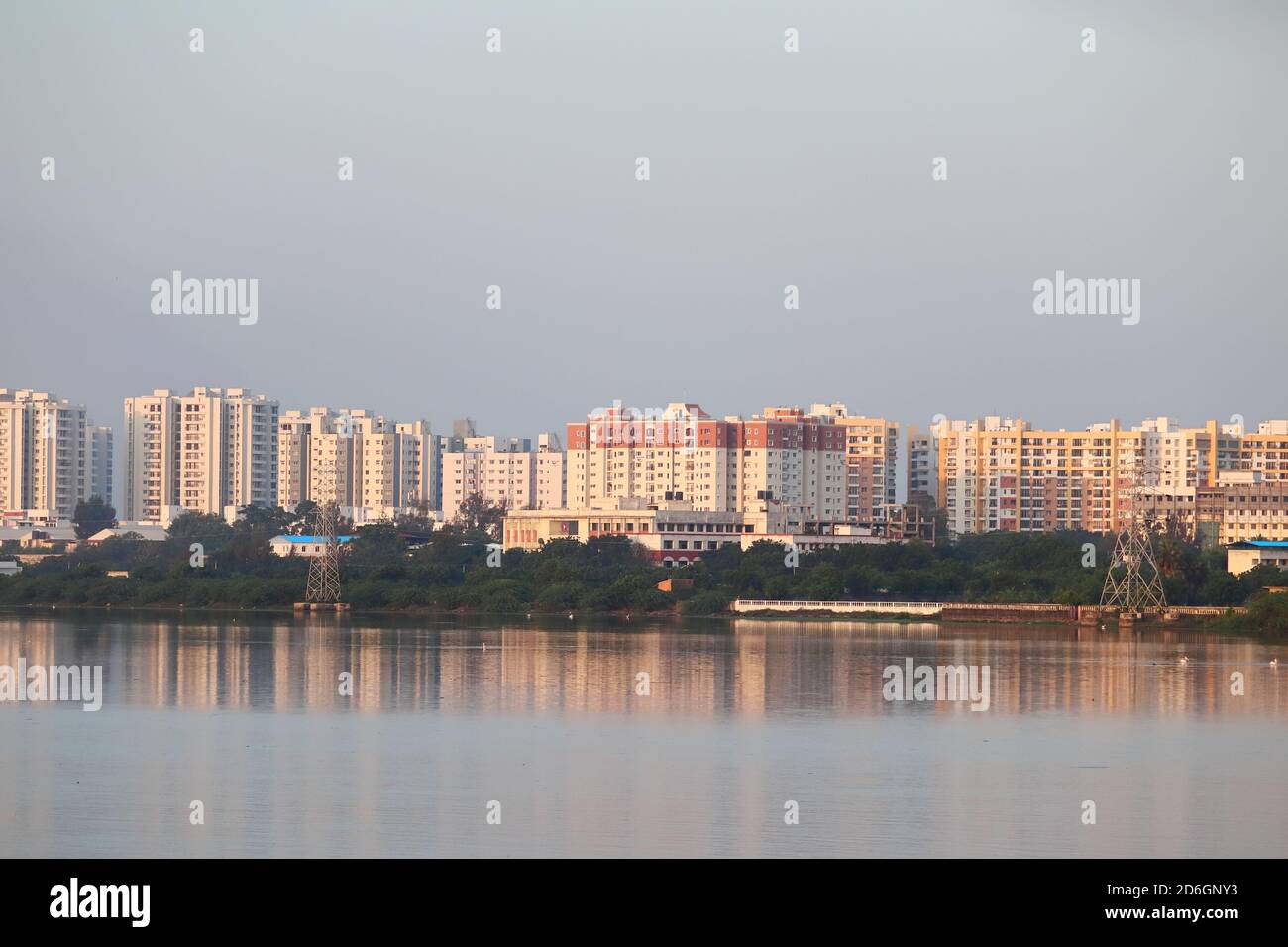 Gorgeous buildings with new and modern technology built near the lake ...
