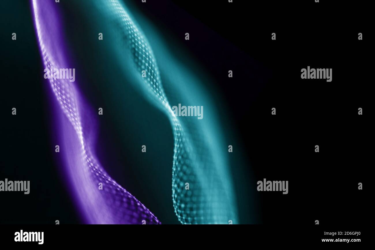Music background. Big Data Particle Flow Visualisation. Science ...