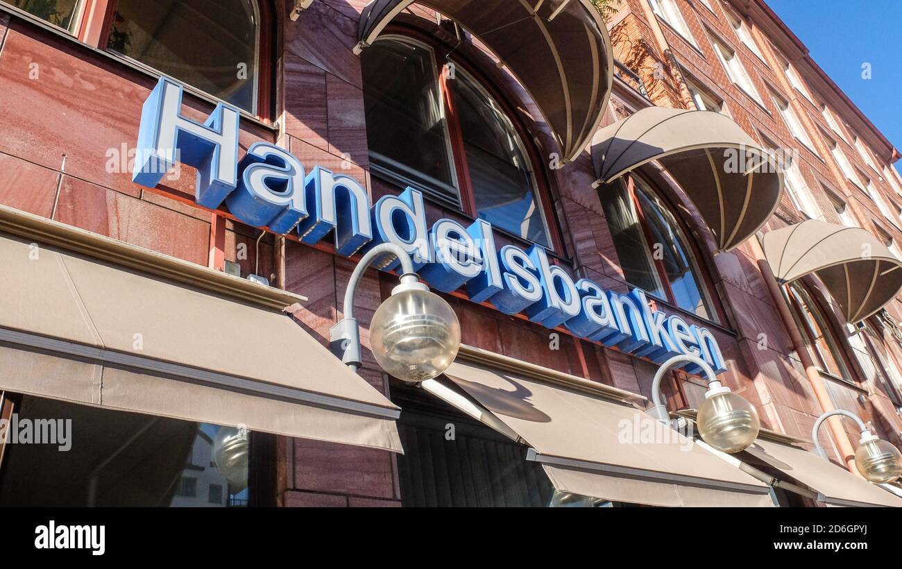 Handelsbanken bank in Stockholm. Svenska Handelsbanken is one of the ...