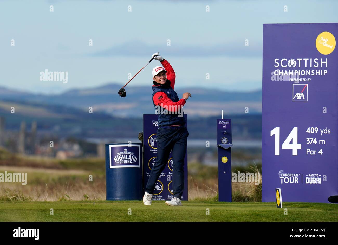 Scotland's Calum Hill tees off the 14th during day three of The ...