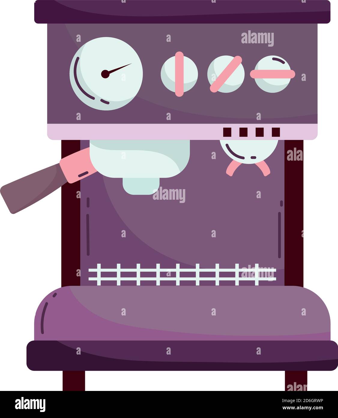 espresso machine coffee isolated icon style vector illustration Stock ...
