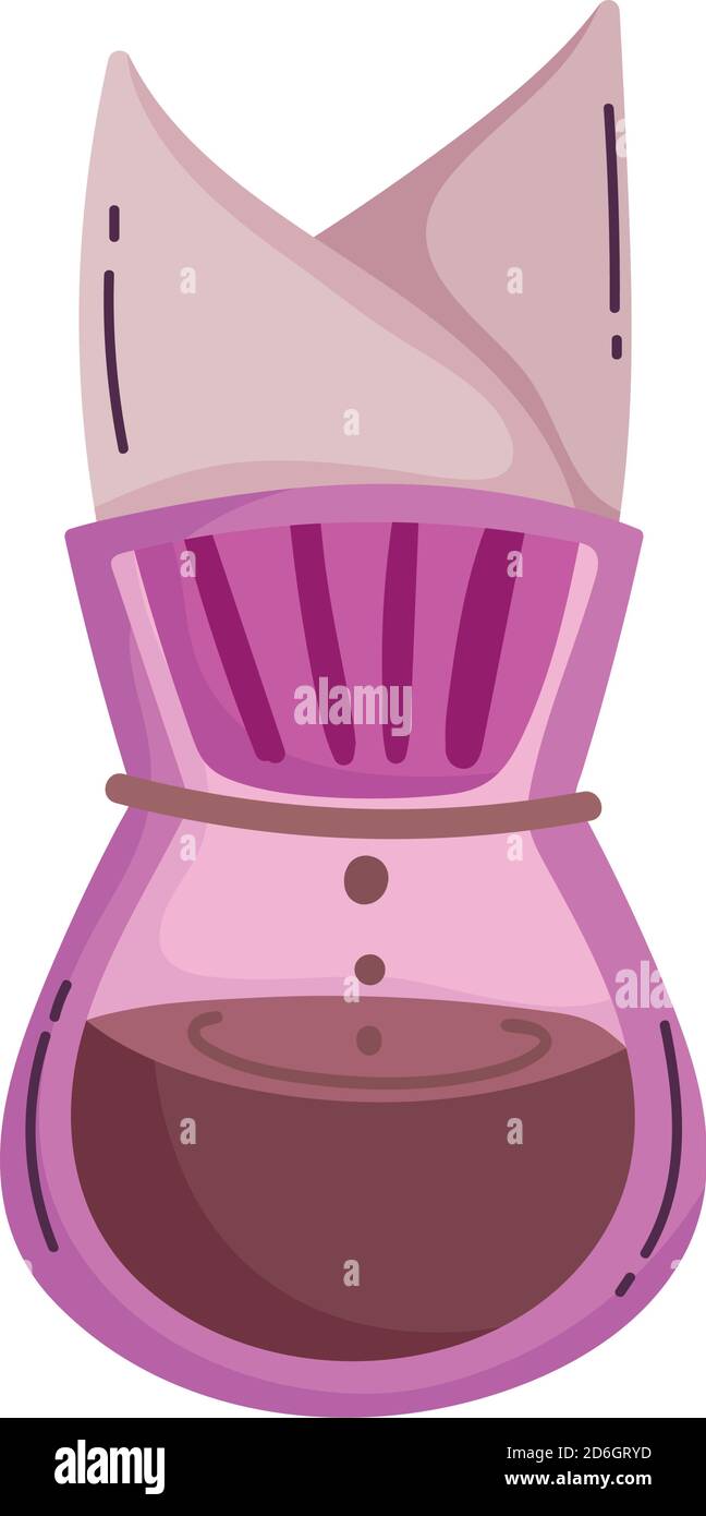 coffee brewing methods drip maker isolated icon style vector ...