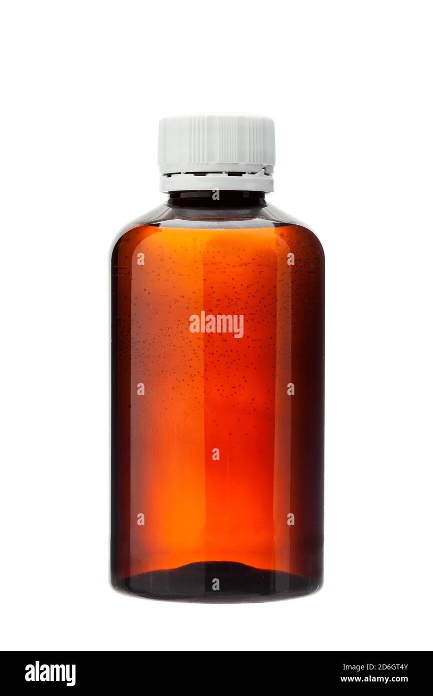 Plastic bottle cough syrup Cut Out Stock Images & Pictures - Alamy