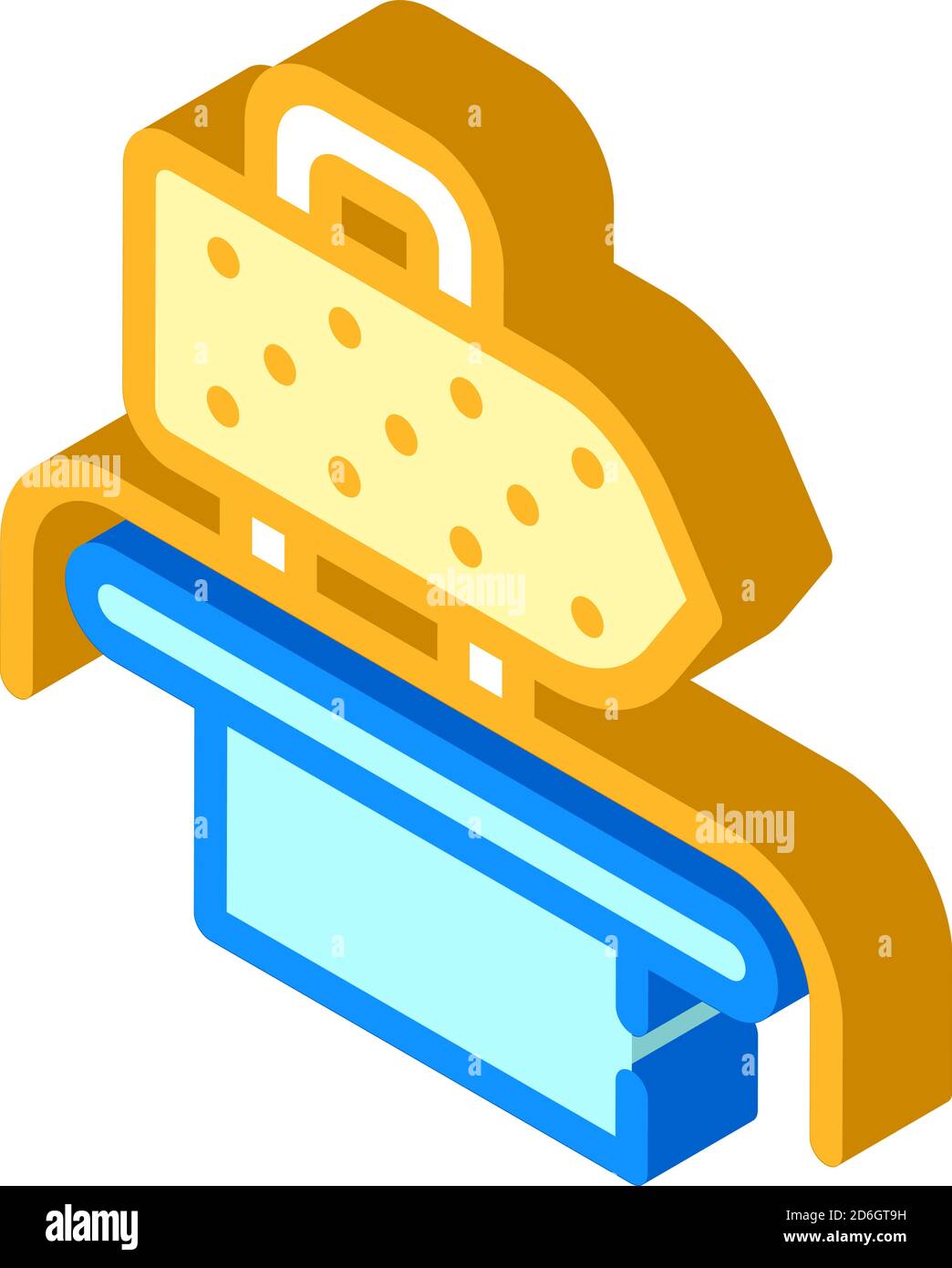 ironing press isometric icon vector sign illustration Stock Vector ...