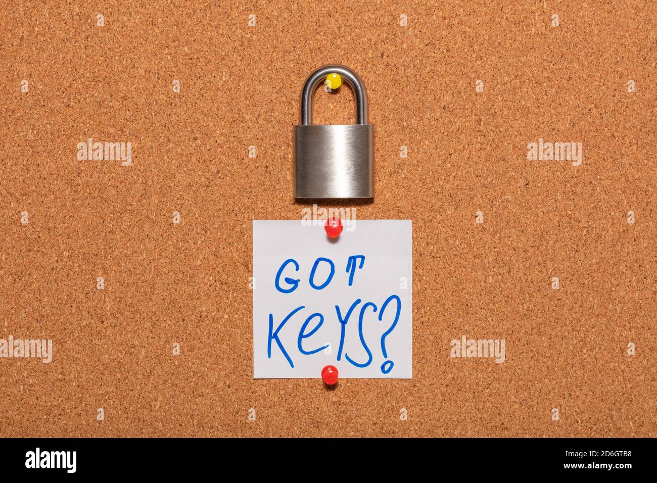 Notice pinned to door hi-res stock photography and images - Alamy