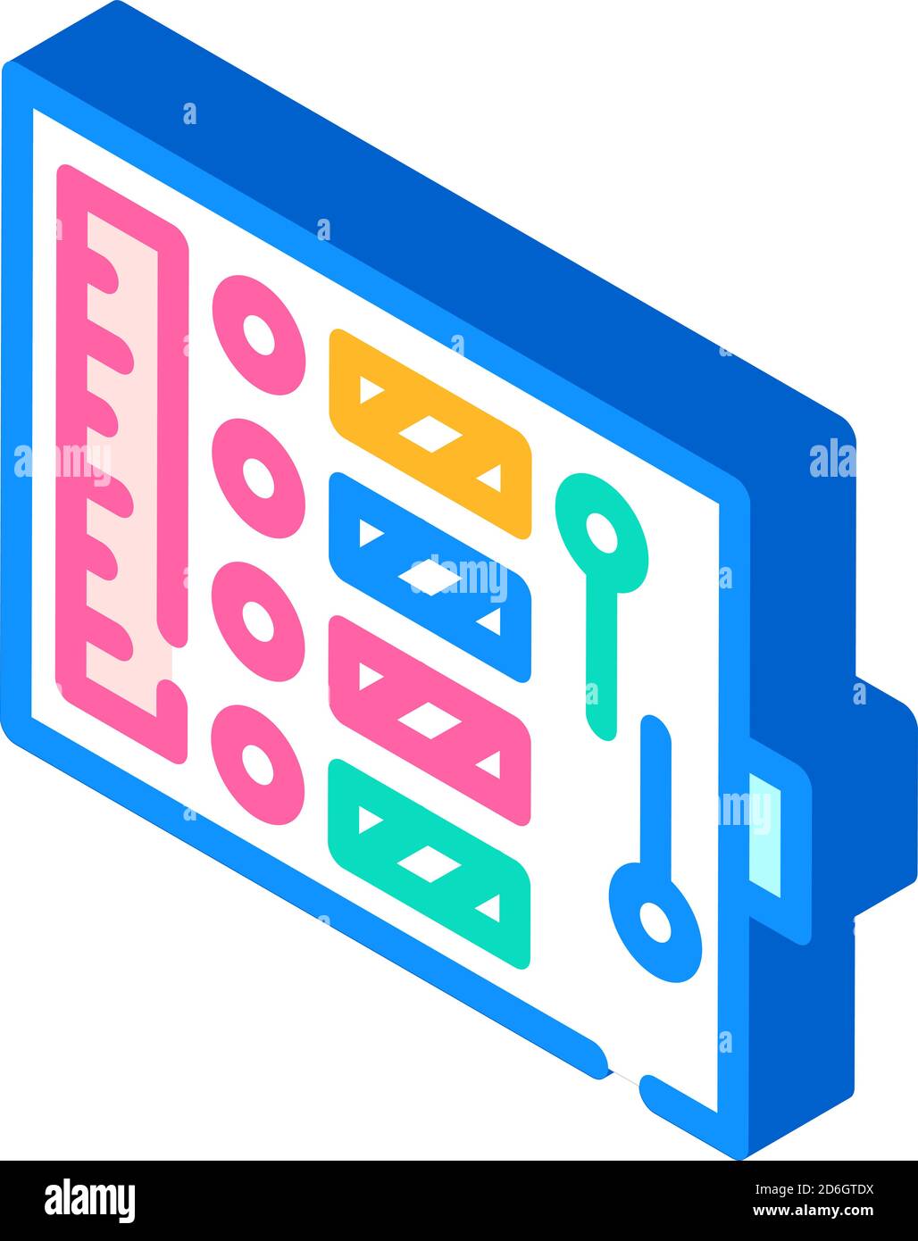 sewing kit isometric icon vector sign illustration Stock Vector Image ...