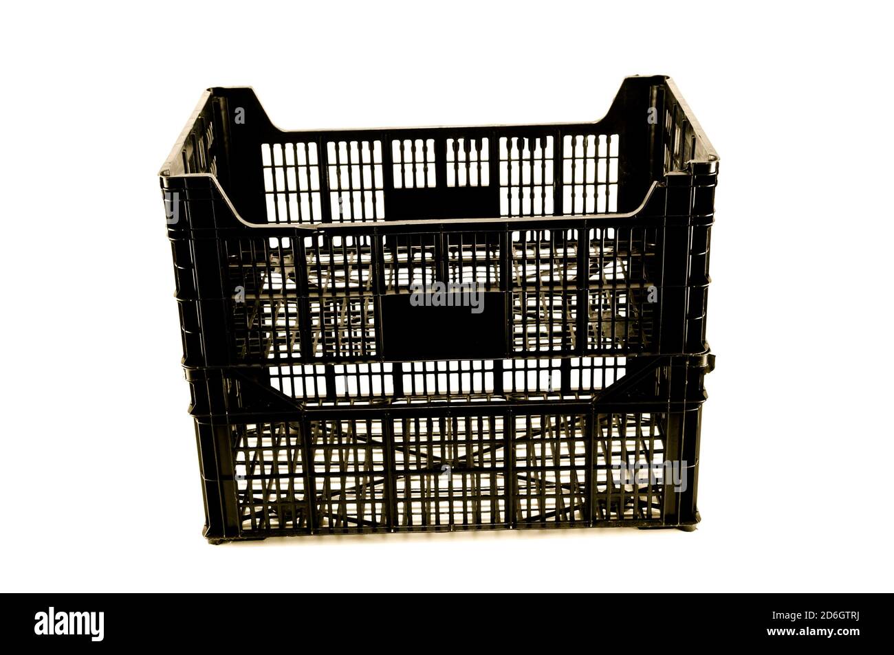 Empty Fruit Crate Box Stock Photo - Alamy