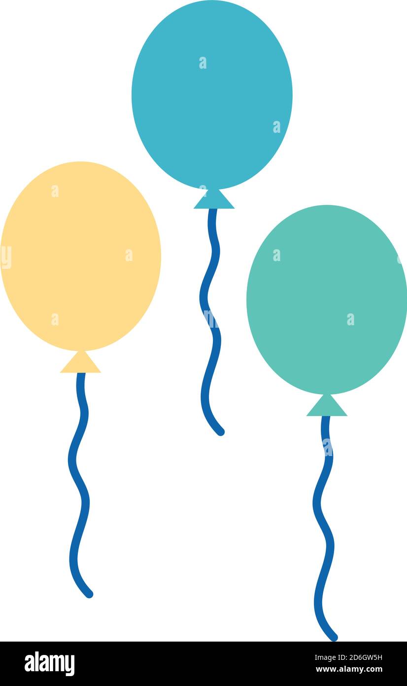 Flat Balloons High Resolution Stock Photography and Images - Alamy