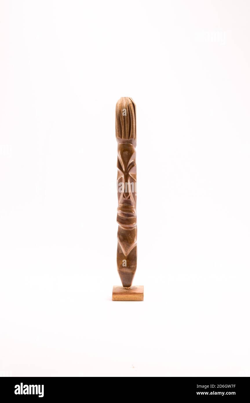 African traditional wooden Statue Stock Photo - Alamy