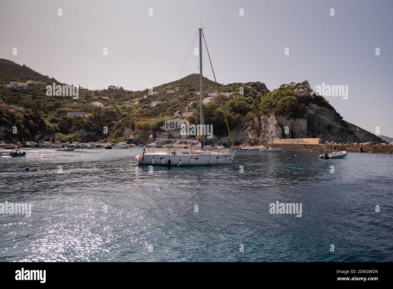 PONZA, ITALY - Oct 10, 2020: Ponza, Italy, September 22th 2020 ...