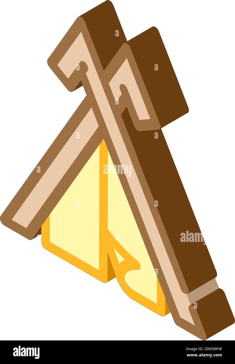 viking house isometric icon vector sign illustration Stock Vector Image ...