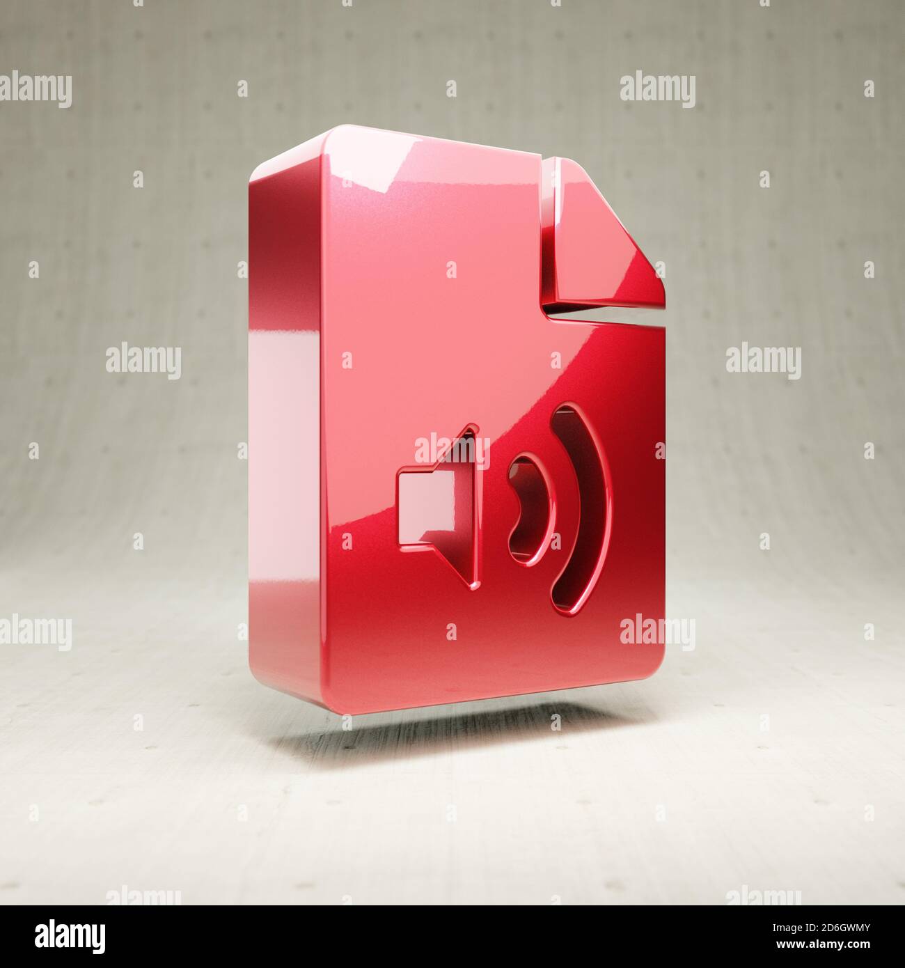 Audio File icon. Gold glossy Audio File symbol isolated on white ...