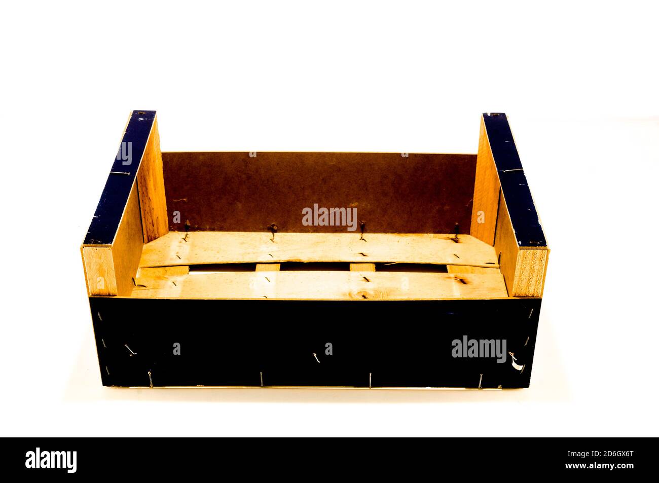 Empty Fruit Crate Box Stock Photo - Alamy