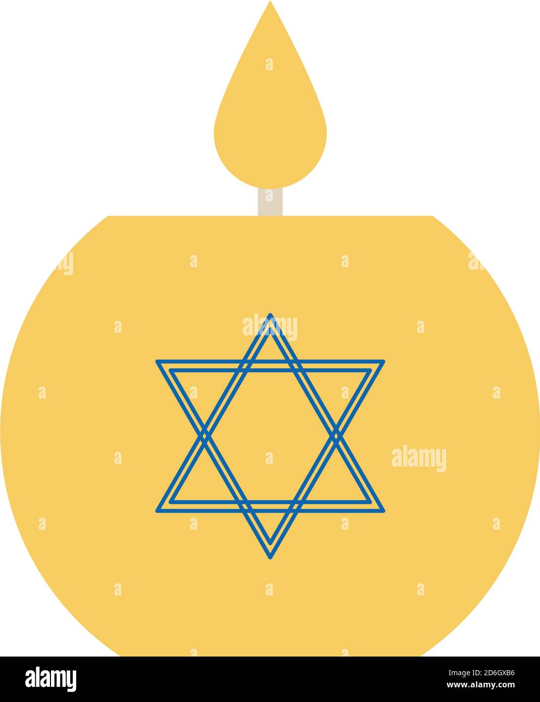 jewish candle flat style icon vector design Stock Vector Image & Art ...