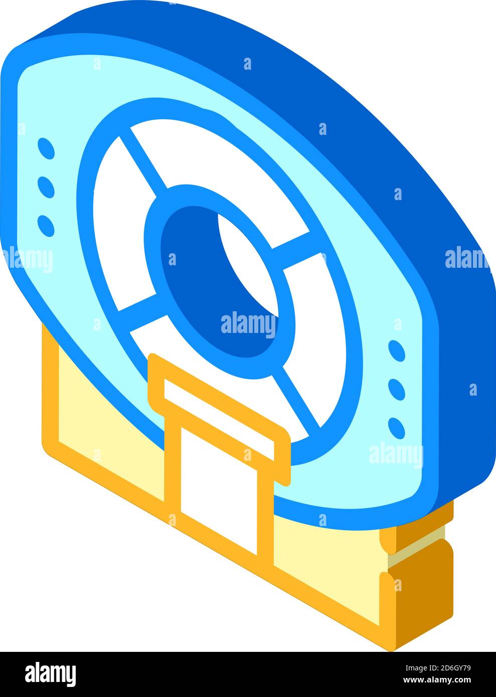 mri equipment isometric icon vector sign illustration Stock Vector ...