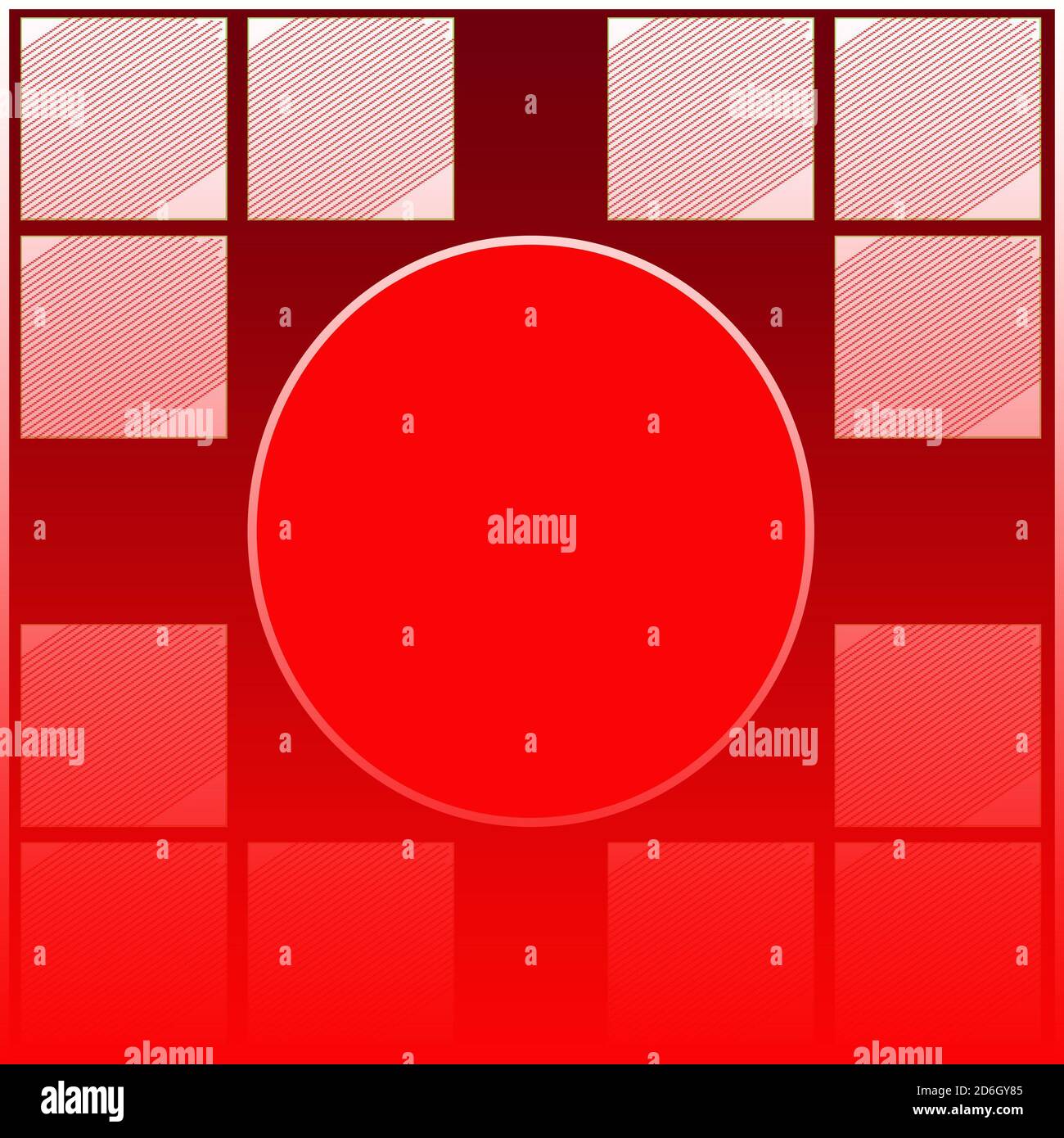 Red texture with warm tones based on squares with a circle in the ...