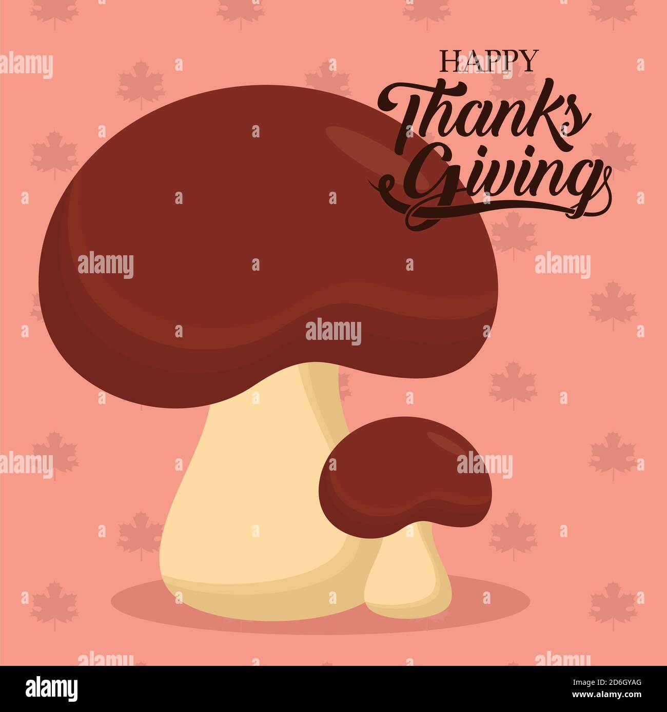 Happy thanksgiving day fungi vector design Stock Vector Image & Art - Alamy