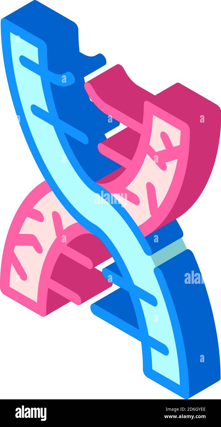 dna decay isometric icon vector sign illustration Stock Vector Image ...