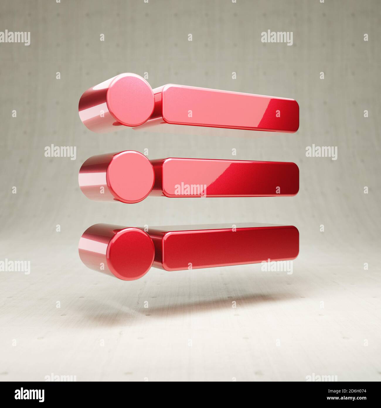 Unordered List icon. Gold glossy Unordered List symbol isolated on ...