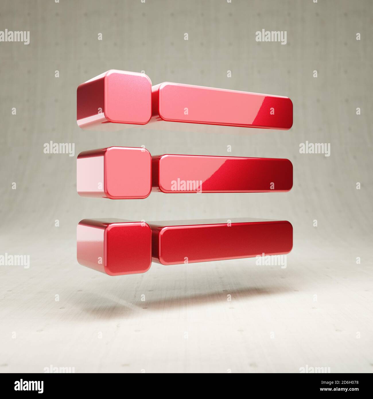 Unordered List icon. Gold glossy Unordered List symbol isolated on ...