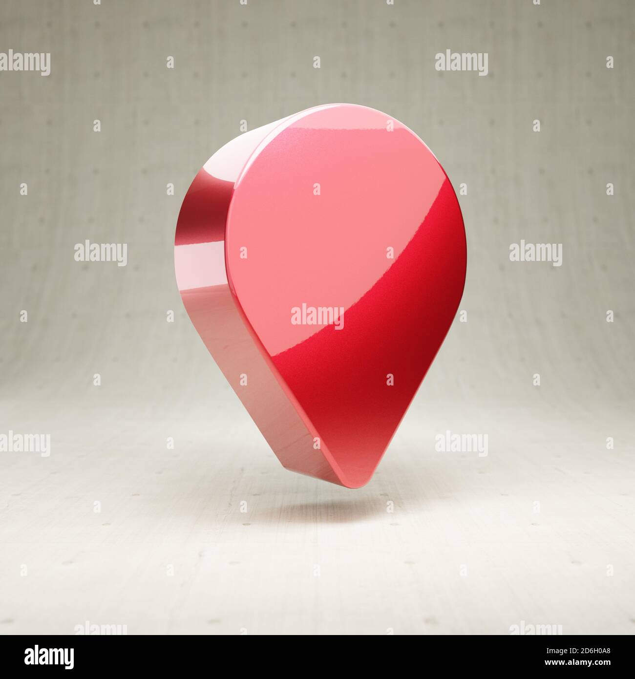 Map Marker icon. Gold glossy Map Marker symbol isolated on white ...