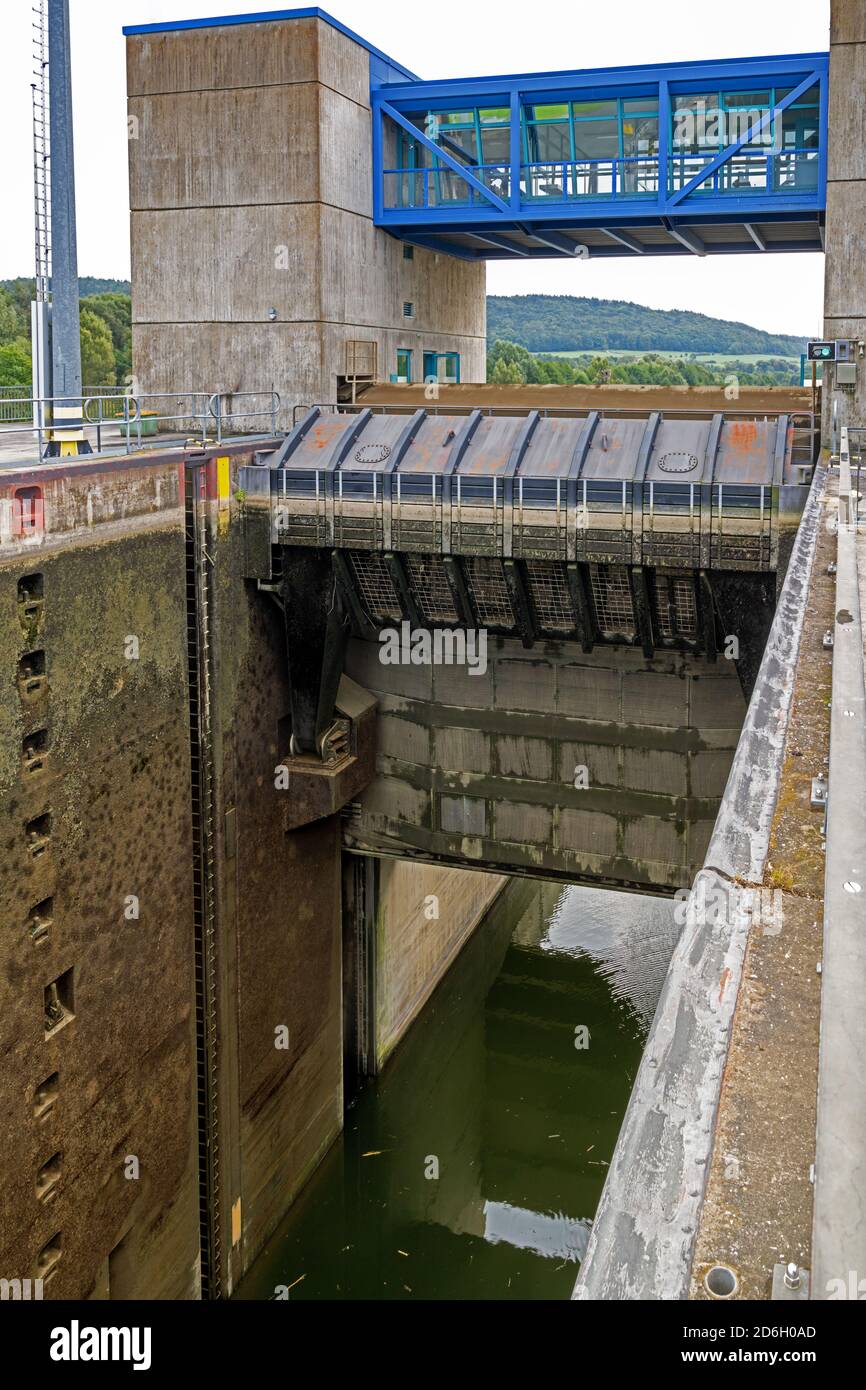 Shipping lock building seen in Germany Stock Photo - Alamy