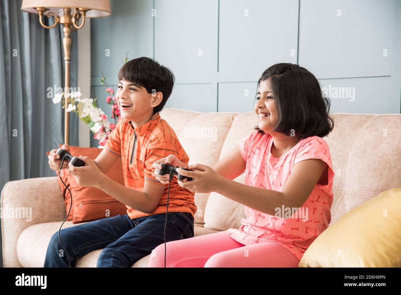 Indian Kids Playing Video Games