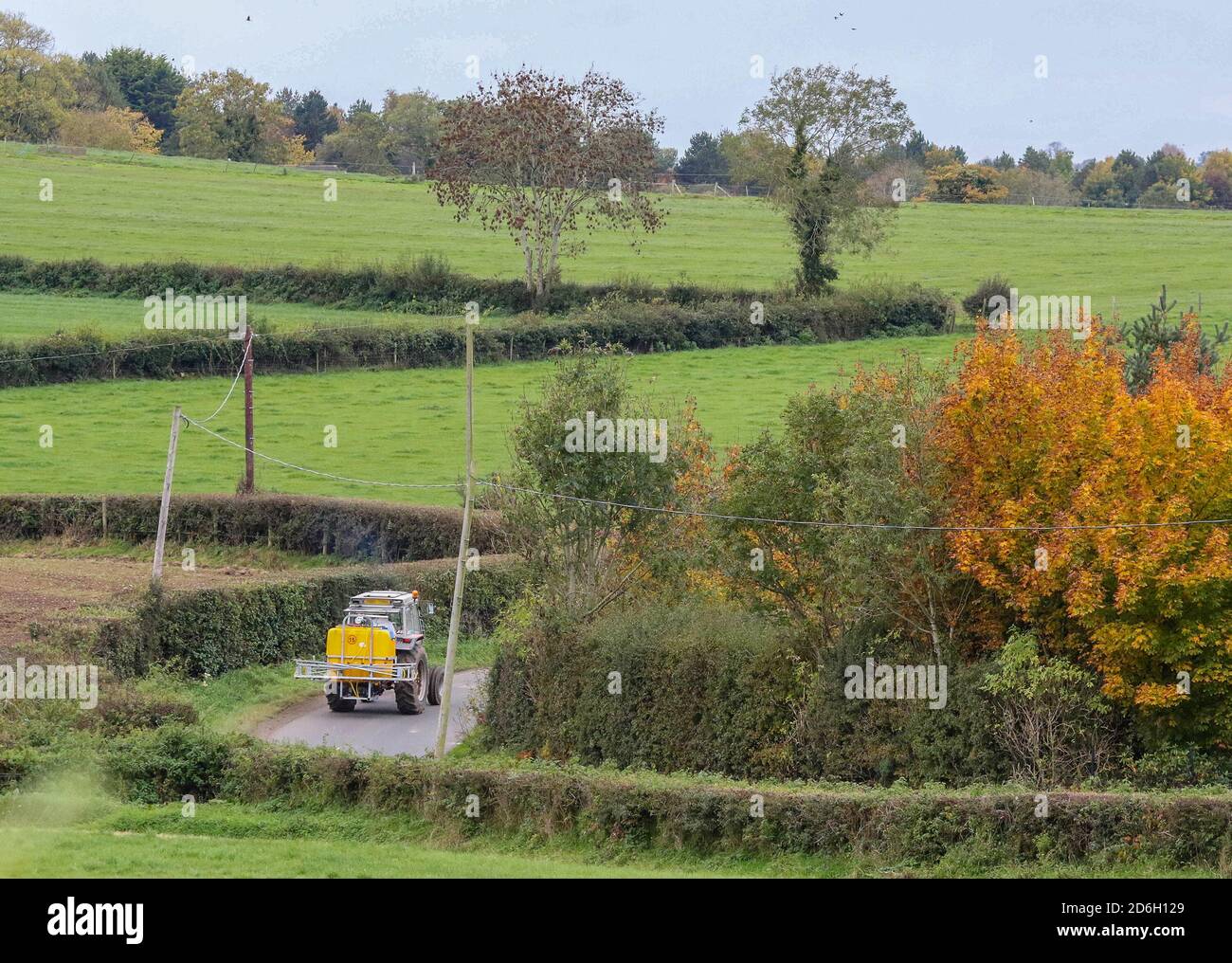 Moira, County Down, Northern Ireland. 17 Oct 2020. UK weather - a dry ...