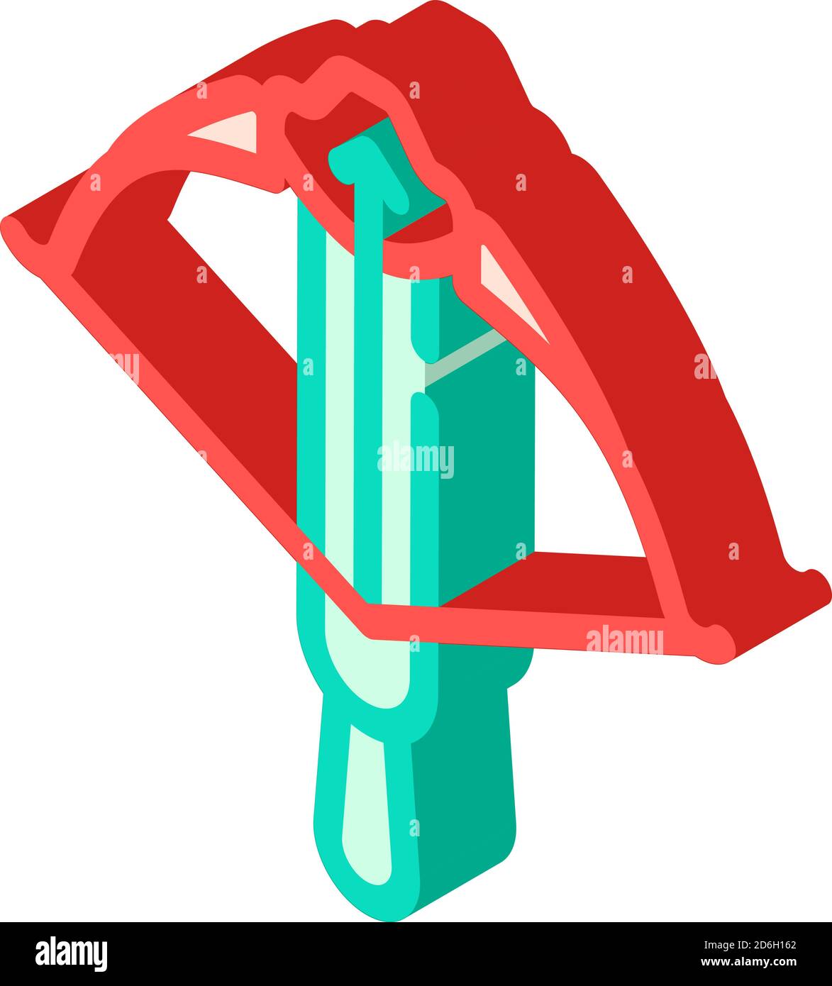 crossbow medieval weapon isometric icon vector illustration Stock ...