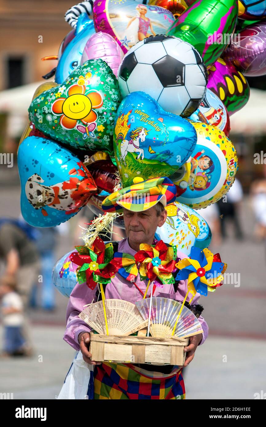 Salesman with balloons hi-res stock photography and images - Alamy