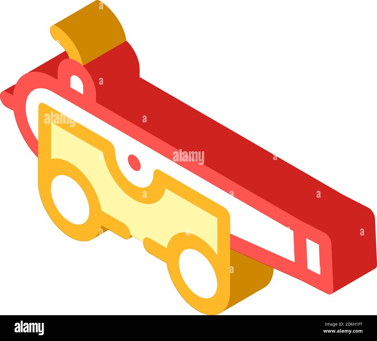medieval cannon isometric icon vector sign illustration Stock Vector ...