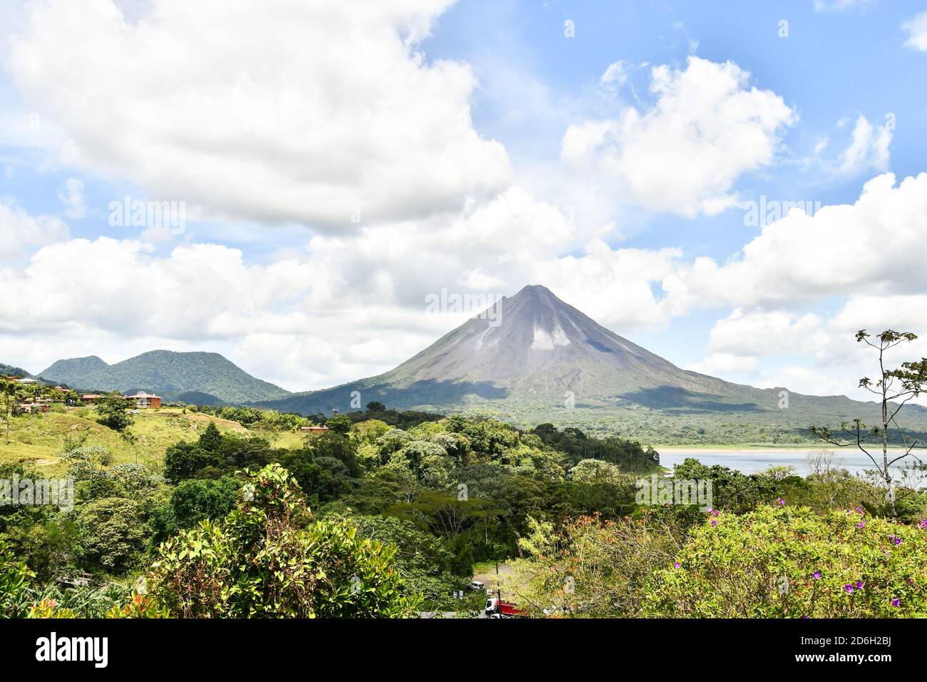 Arenal Volcano lake park in Costa rica central america Stock Photo - Alamy