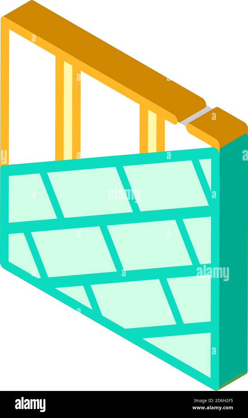 roof tiles laying isometric icon vector illustration Stock Vector Image ...