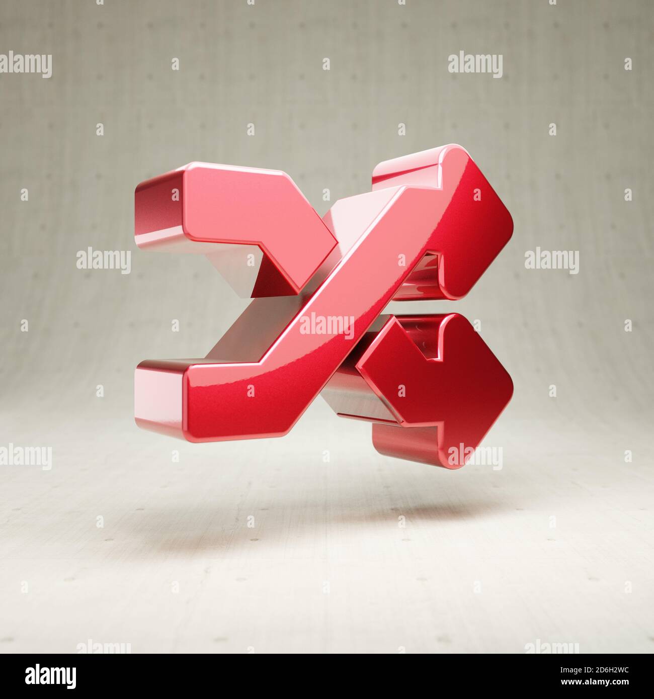 Random icon. Gold glossy Random symbol isolated on white concrete ...