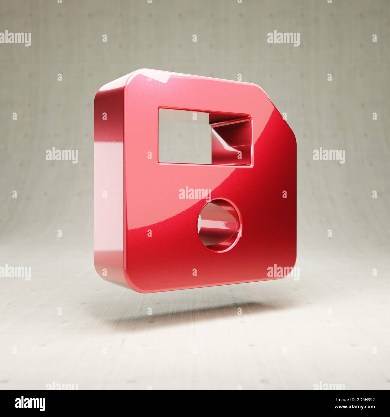 Save icon. Gold glossy Save symbol isolated on white concrete ...