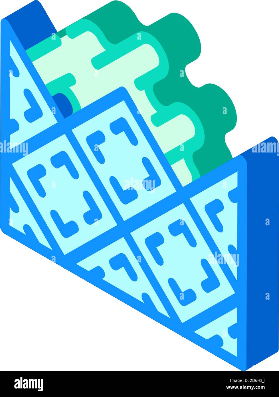 lay tiles isometric icon vector sign illustration Stock Vector Image ...